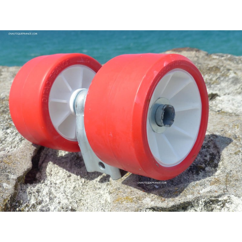 Boat Trailer Launching Roller – Red