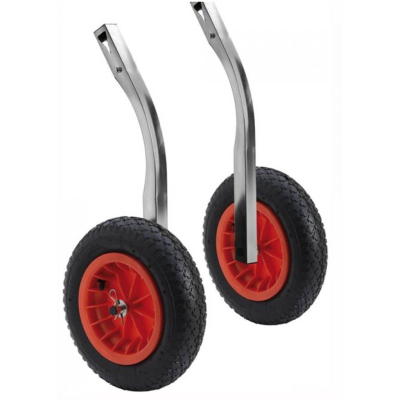 RETRACTABLE LAUNCHING AND TRAILER WHEELS - PAIR