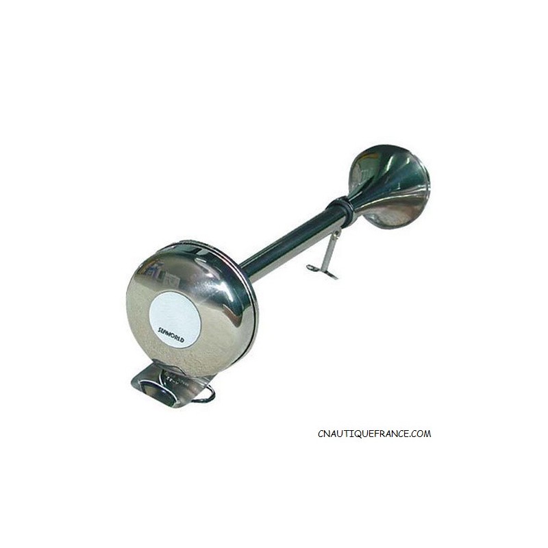 Klaxon - Electric Warning Horn Stainless Steel 12V