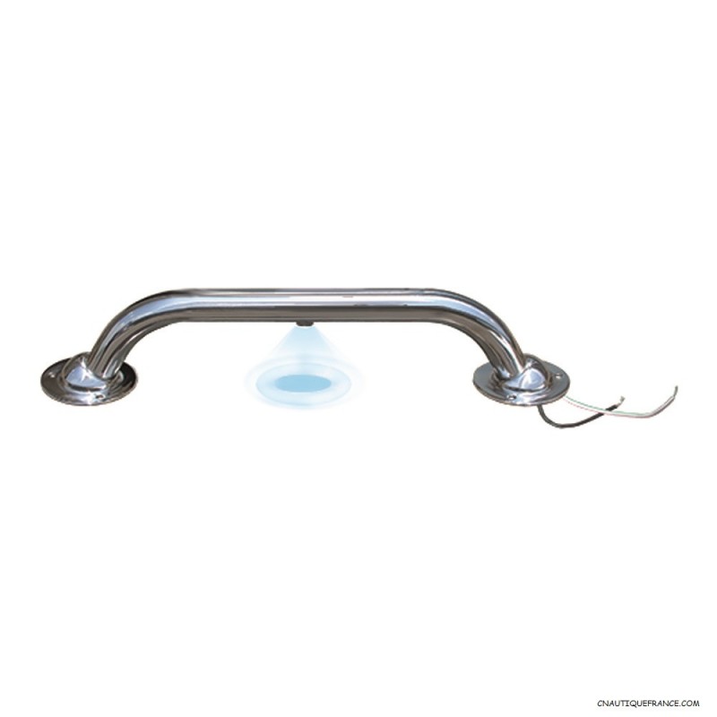 316 stainless steel handrail with 2 built-in LEDs, perfect for boats ...