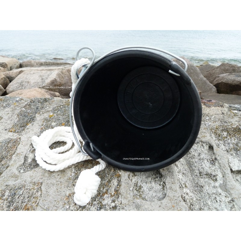 8L COLLAPSIBLE RUBBER BUCKET WITH BOTTOM