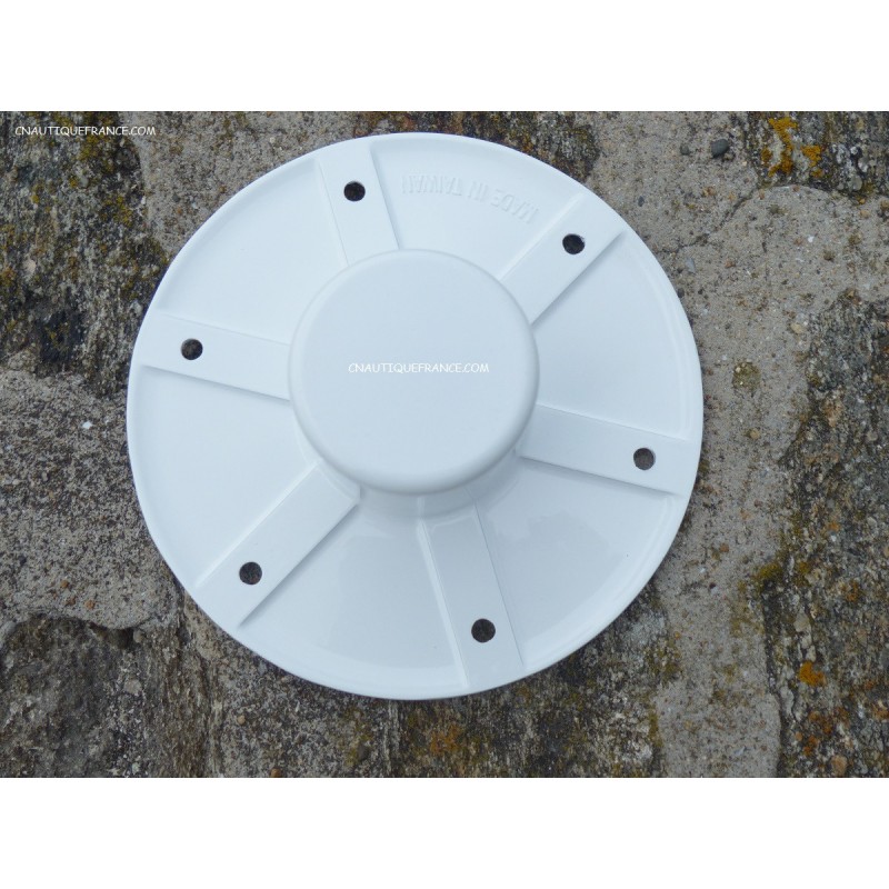 BASE FOR TABLE LEG – FLOOR MOUNT – WHITE LACQUERED